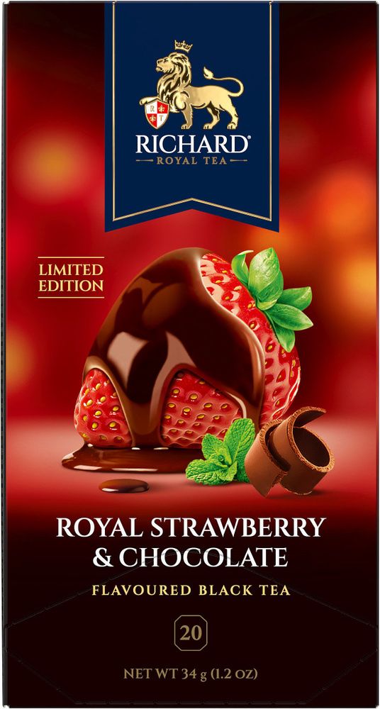 Чай черный в пакетиках Richard Royal Strawberry & Chocolate отзывы